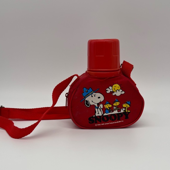 Peanuts | Other | 6s Snoopy Woodstock Canteen Vintage Thermos Peanuts ...